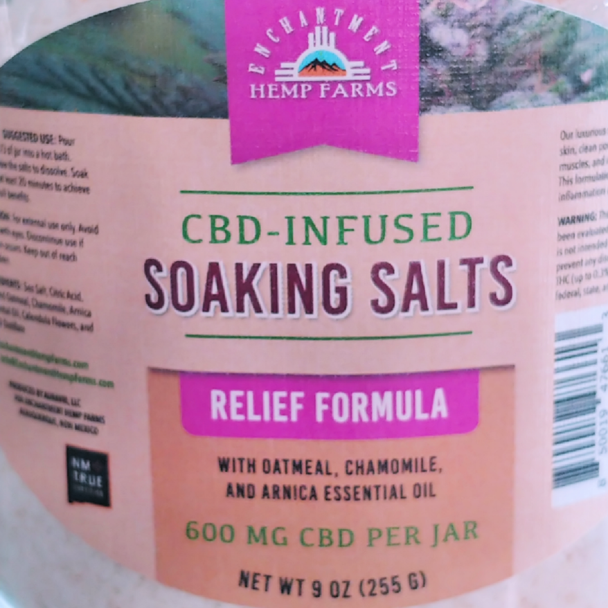 Soaking Salts – Relief | Enchantment Hemp Farms